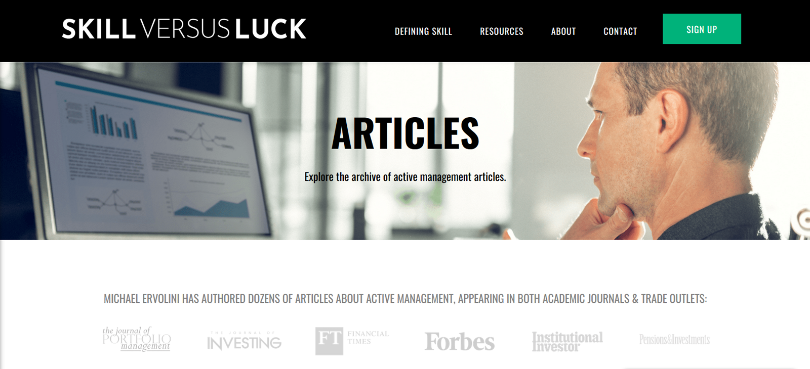 ARTICLES – Skill Versus Luck